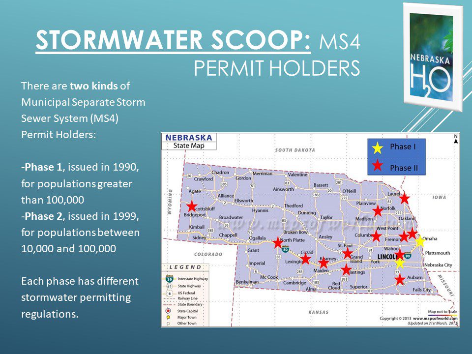 Municipal Separate Storm Sewer System (MS4) Types in Nebraska ...