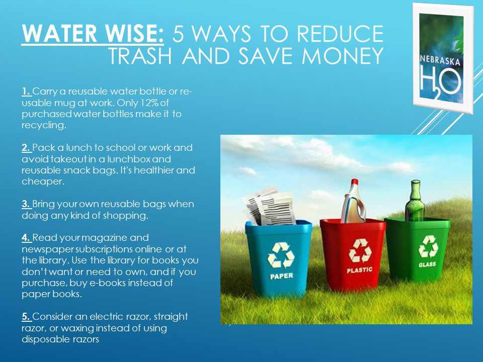 Reduce Trash and Save Money | Nebraska H20